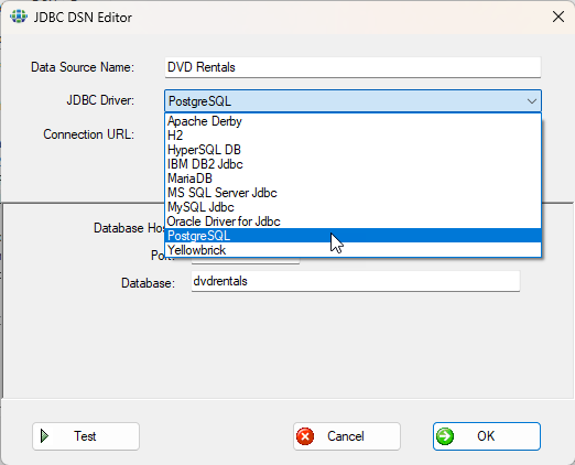 Creating JDBC Connections